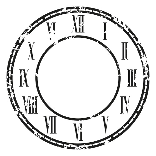 Vintage clock Royalty Free Vector Image - VectorStock