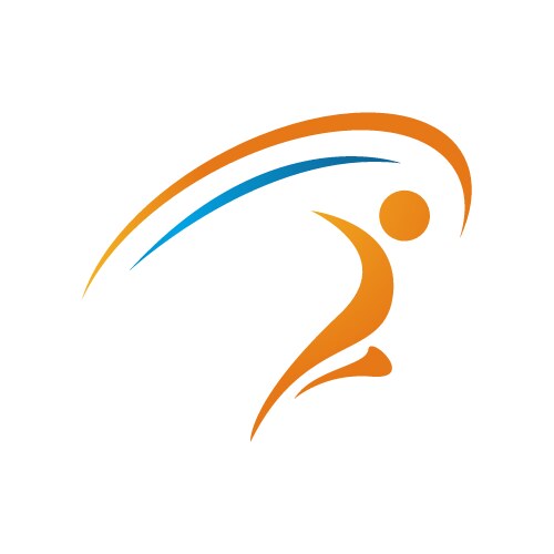 Chiropractic physiotherapy logo design creative Vector Image