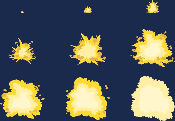 Cartoon summer scenes set Royalty Free Vector Image