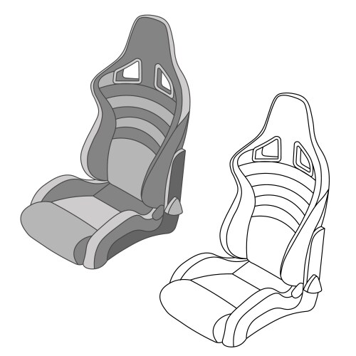 Collection of car dashboard panel Royalty Free Vector Image