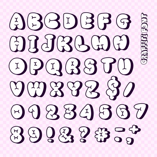 Graffiti Numbers Vector Images (over 3,700)