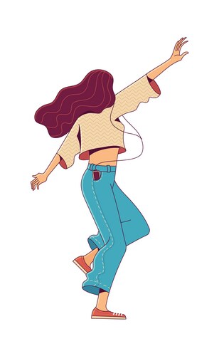 Elegant Beach Dancing Woman Sketch – Royalty-Free Vector | VectorStock