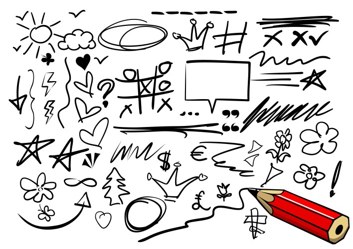 Pencil Doodle Vector Images (over 94,000)