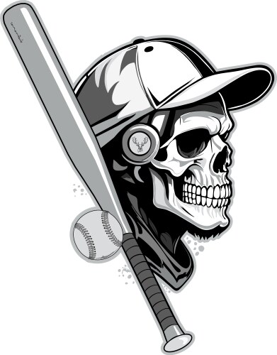 Skull and cross Royalty Free Vector Image - VectorStock