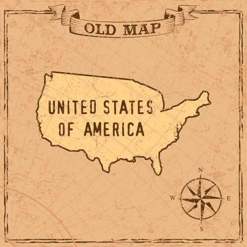 Old map Royalty Free Vector Image - VectorStock