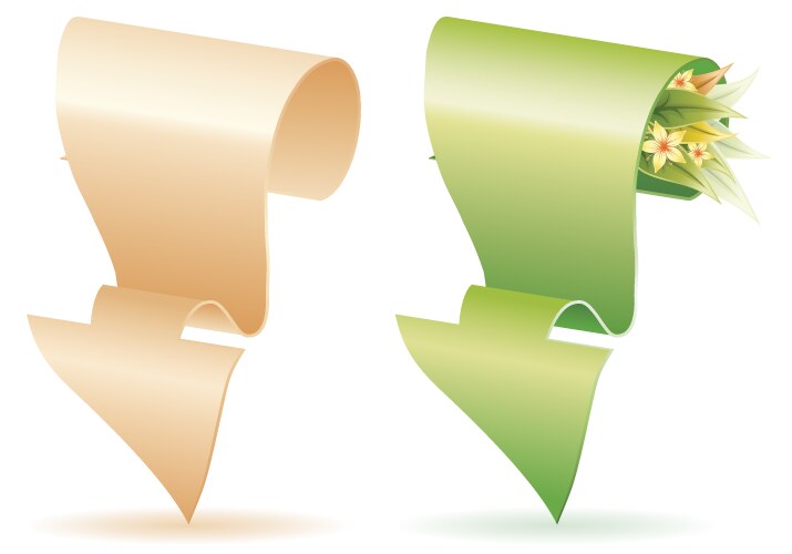 Paper origami arrow Royalty Free Vector Image - VectorStock