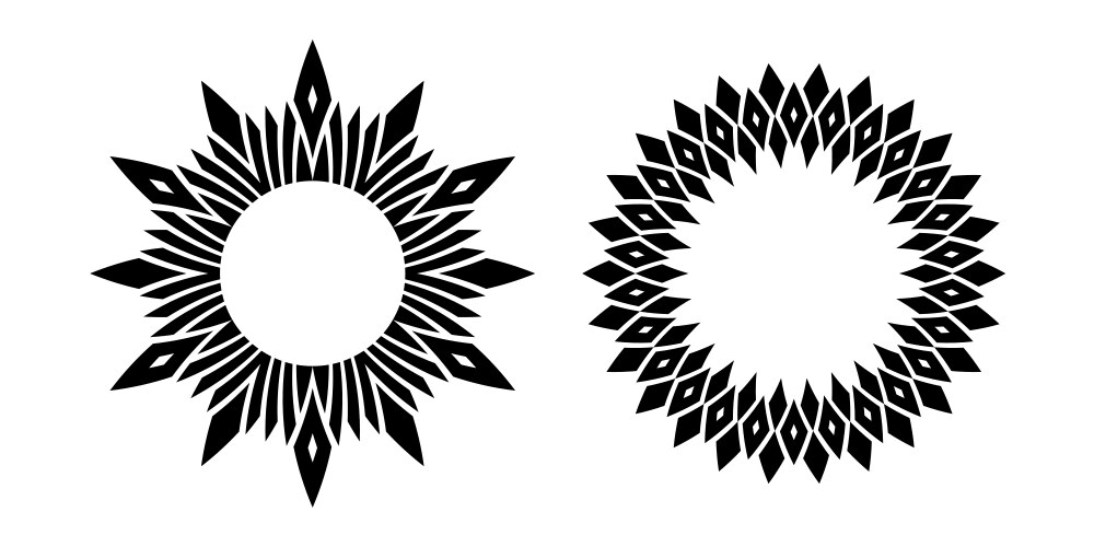 Radial pattern Royalty Free Vector Image - VectorStock