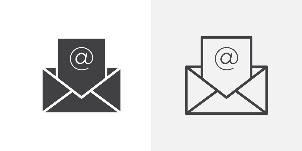 Email Logo Black and White Vector Images (over 11,000)