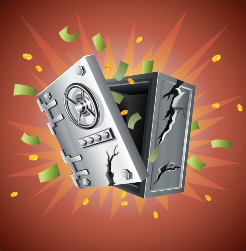Bomb explosion mascot for sport Royalty Free Vector Image