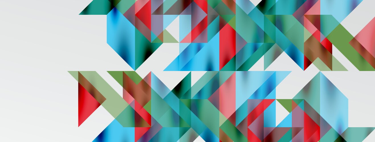 Tech minimal overlapping triangle shapes elements Vector Image