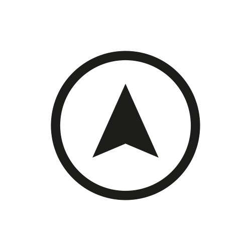 North arrow icon n direction point symbol Vector Image