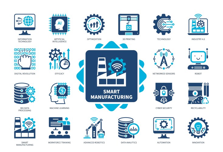 Smart Manufacturing Icon Vector Images (over 5,700)