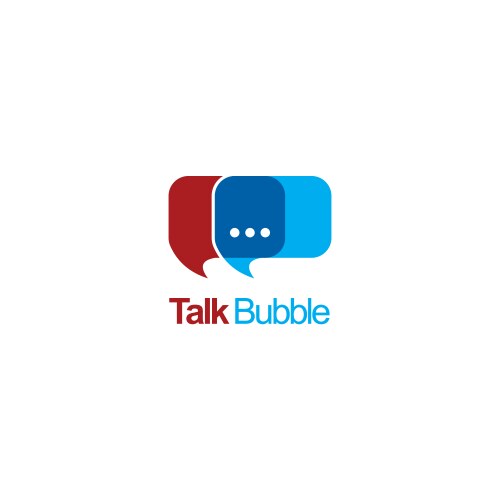 Talk chat bubbles transparent conversation Vector Image