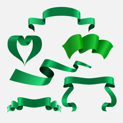 Ribbon banner shapes label collection Royalty Free Vector