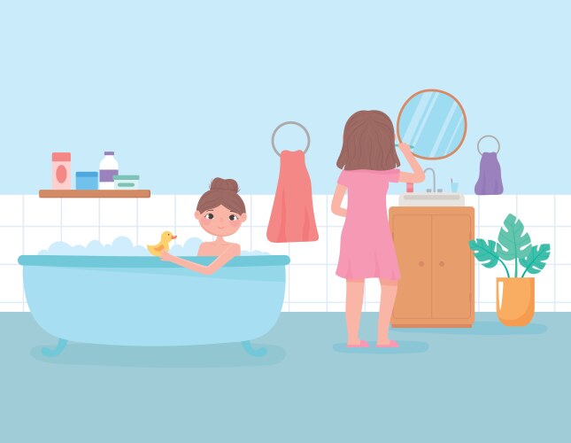 Kids Daily Routine Vector Images (over 2,400)