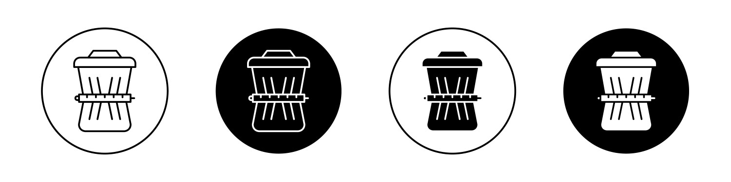 Waste reduction icon set reduce energy plastic Vector Image