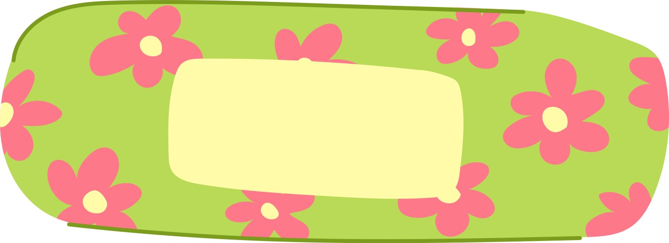 Wound kid plaster cartoon Royalty Free Vector Image