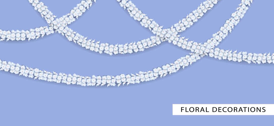 Indian Flower Garlands Vector Images (over 890)