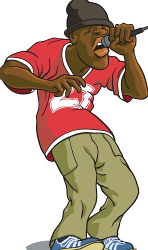 Two gangster rapper Royalty Free Vector Image - VectorStock