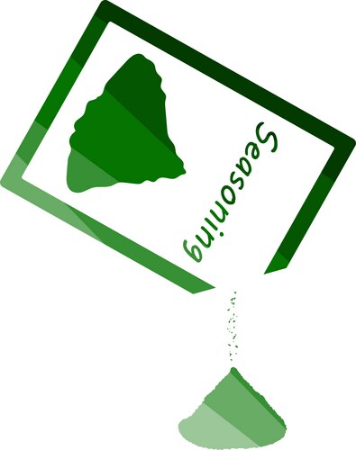 Seasoning package icon Royalty Free Vector Image