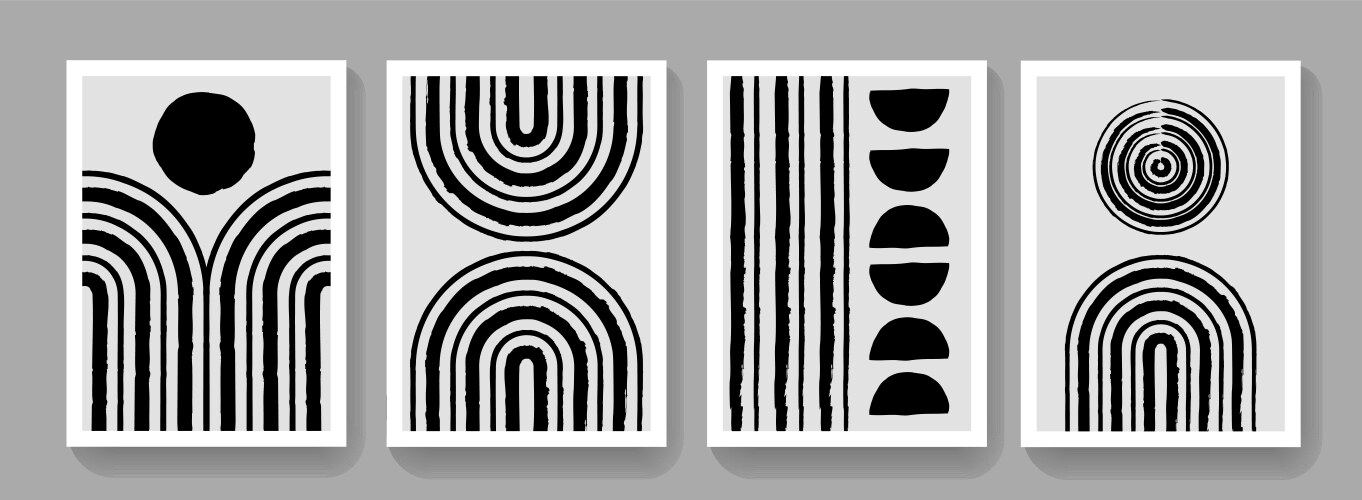 Abstract Color Field Posters Royalty Free Vector Image