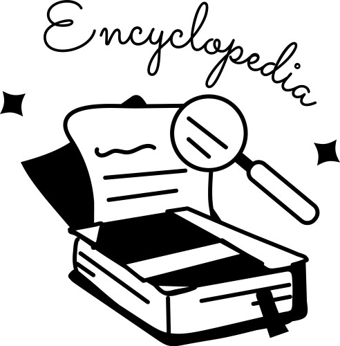 Encyclopedia book Royalty Free Vector Image - VectorStock