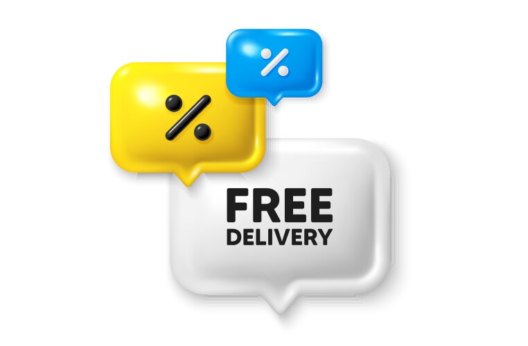 Free delivery tag shipping and cargo service Vector Image