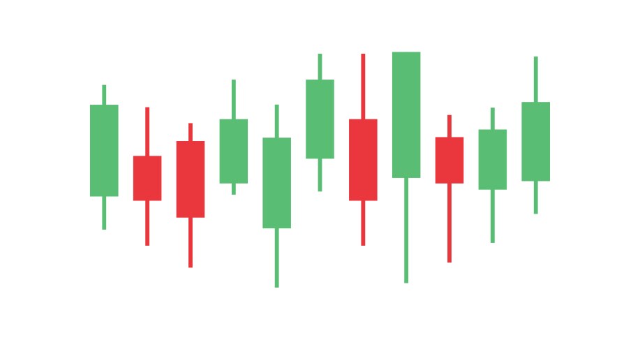 Trading candle stick pattern chart design icon Vector Image