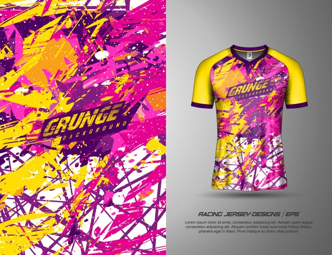 Tshirt sports grunge texture background Royalty Free Vector