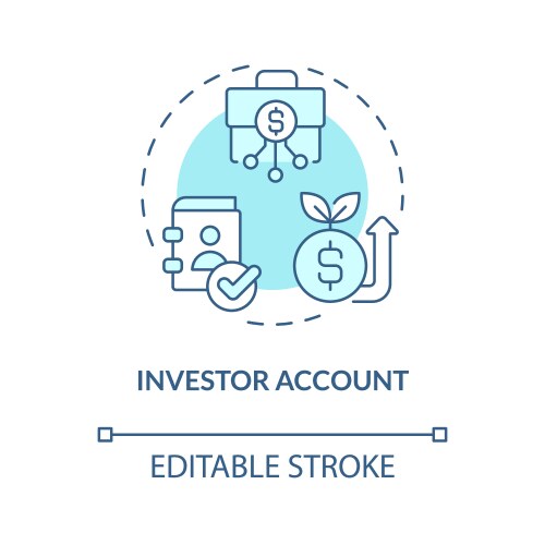 Connect digital wallet to account concept icon Vector Image