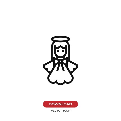Angel Simple Outline Vector Images (over 1,000)