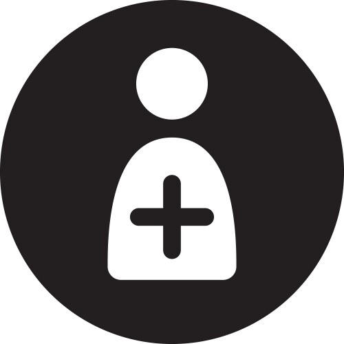 Human with shopping bag in circle icon Royalty Free Vector