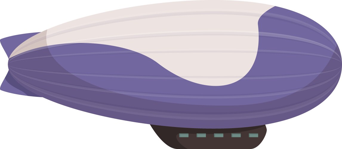 Large red and white zeppelin airship flying Vector Image