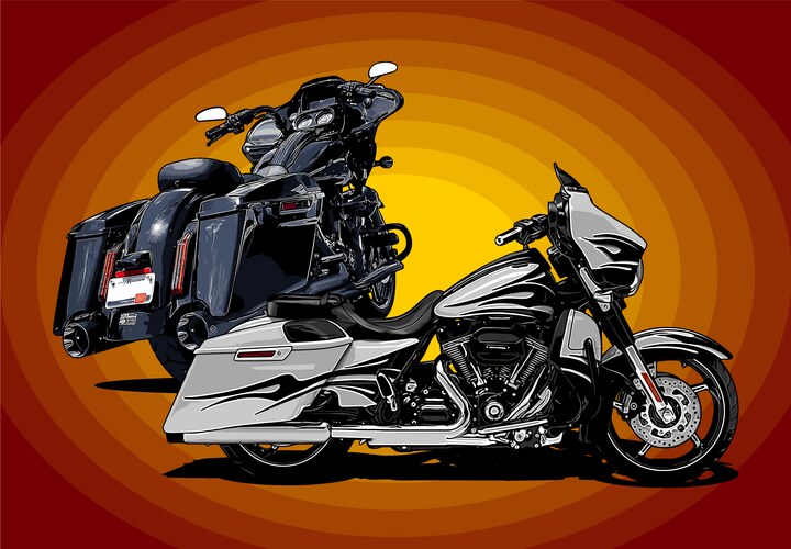 Cruiser Motorcycle Vector Images (over 1,100)