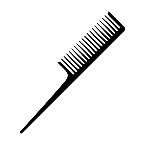 Barber professional hair comb Royalty Free Vector Image