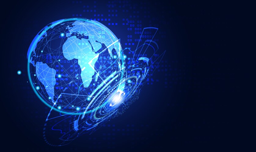 Global network connection concept best internet Vector Image Global network connection concept best internet Vector Image