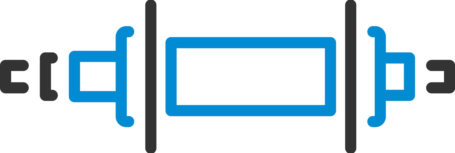 Vienna cultural hub icon outline iconic Royalty Free Vector