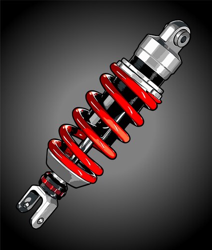 Shockbreaker motorcycle for design needs Vector Image