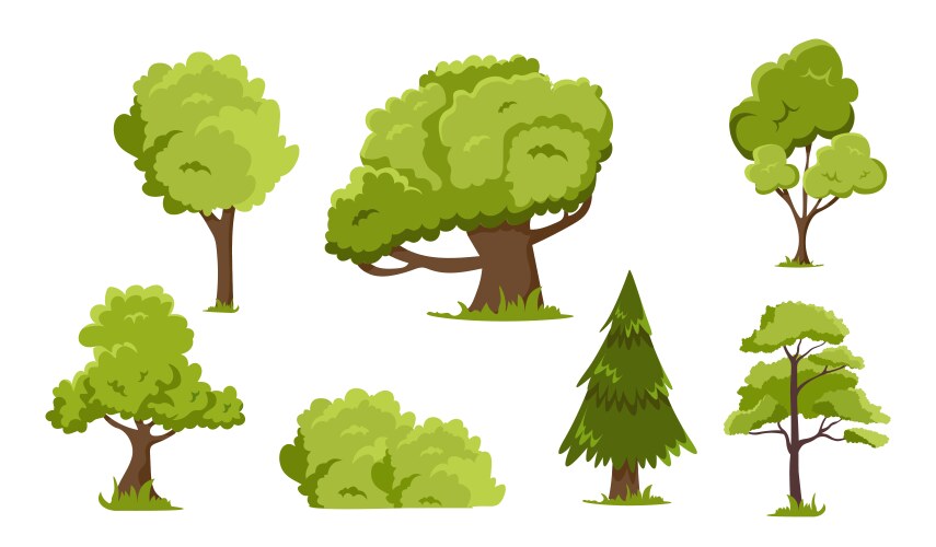 Cartoon Trees Vector Images (over 370,000)
