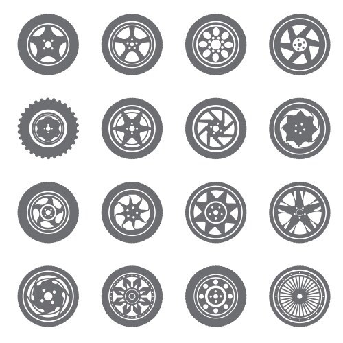 Suv wheel blueprint Royalty Free Vector Image - VectorStock