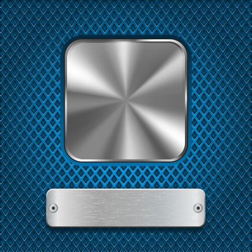 Metal plate Royalty Free Vector Image - VectorStock