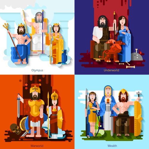 Greek Gods Cartoon Vector Images (over 2,600)
