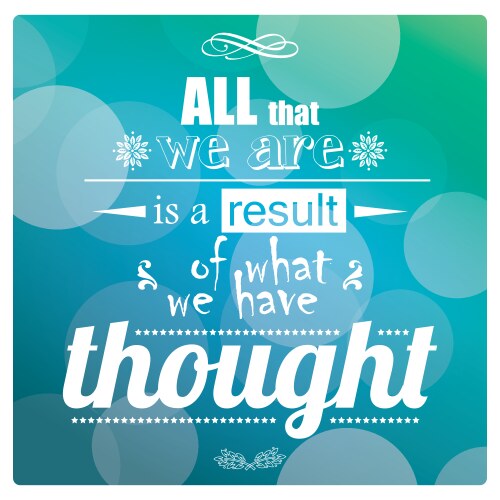Colourful inspirational quote Royalty Free Vector Image