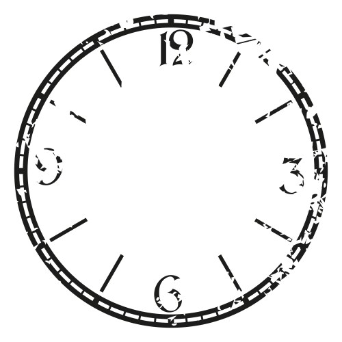 Vintage clock Royalty Free Vector Image - VectorStock