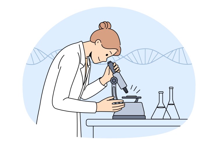 Chemical experiment science research concept Vector Image