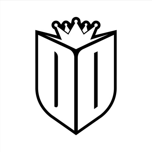 Mb monogram logo with bold letters shield shape Vector Image