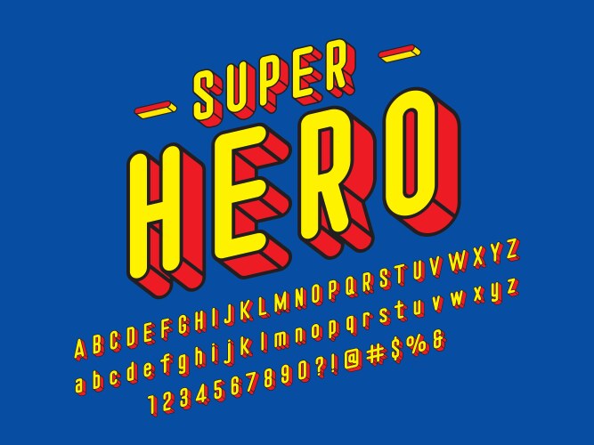 Comic font Royalty Free Vector Image - VectorStock