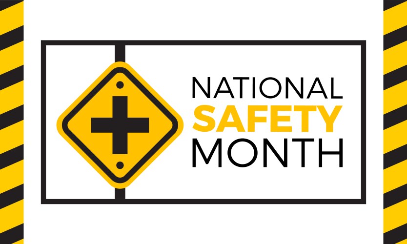 National safety month emergency awareness Vector Image