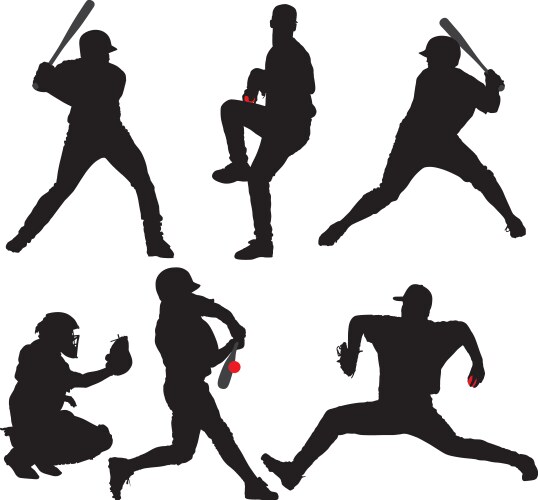 Baseball Silhouette Vector Images (over 17,000)