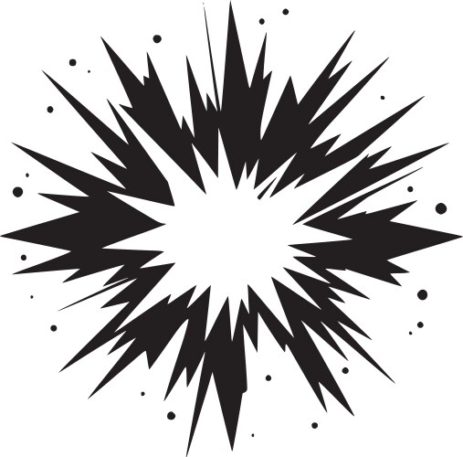 Sunbirst logo explosion light rays in decorative Vector Image